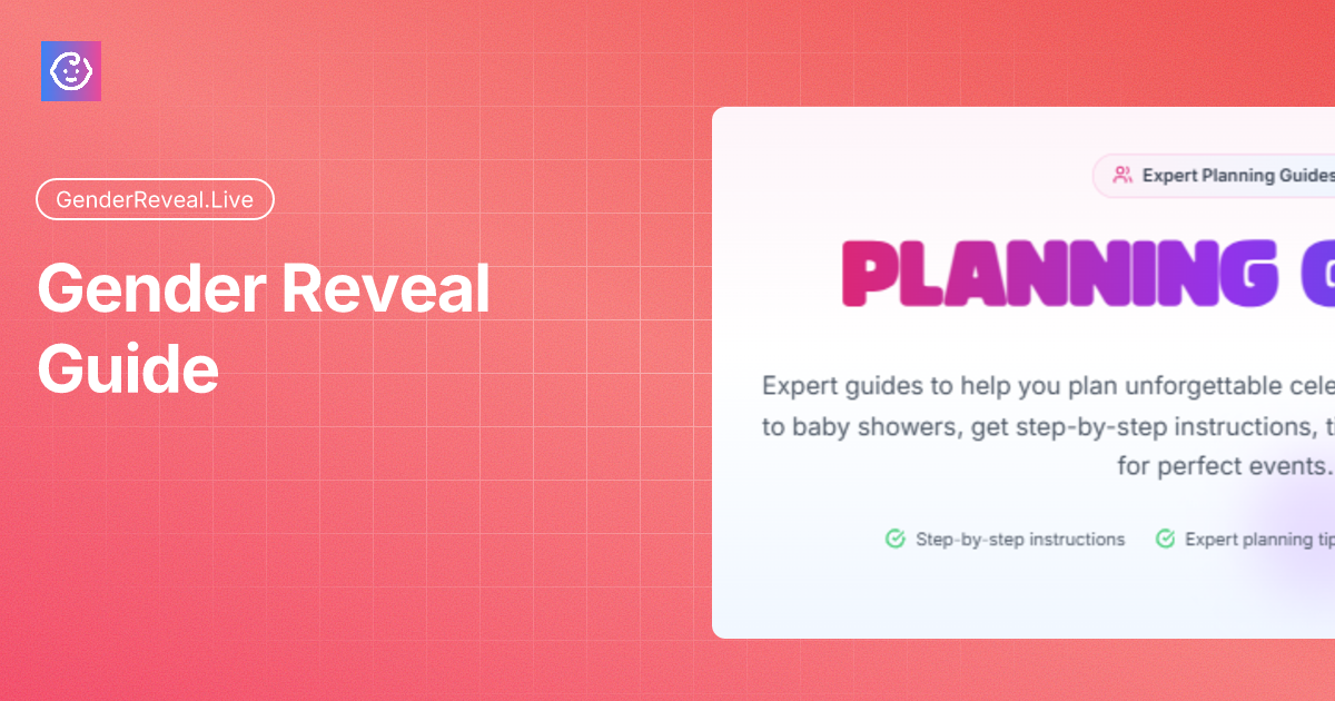 Complete Gender Reveal Planning Guide 2025 - Everything You Need ...
